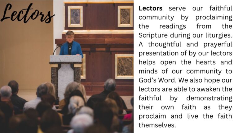 Lectors - Holy Trinity Catholic Church